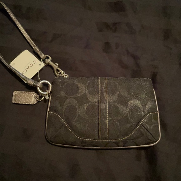 Coach | Bags | Coach Signature Snakeskin Wristlet | Poshmark